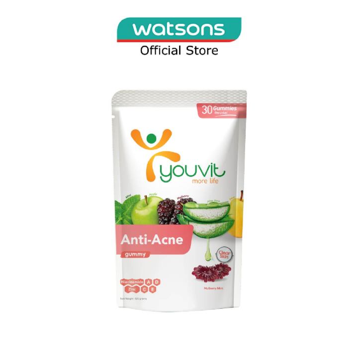 YOUVIT Anti-Acne Mulberry Mint Gummy Anti-Acne Mulberry Mint Gummy ...
