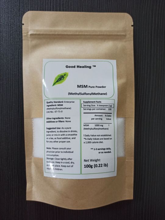 MSM 100g Pure Powder | Lazada.co.th
