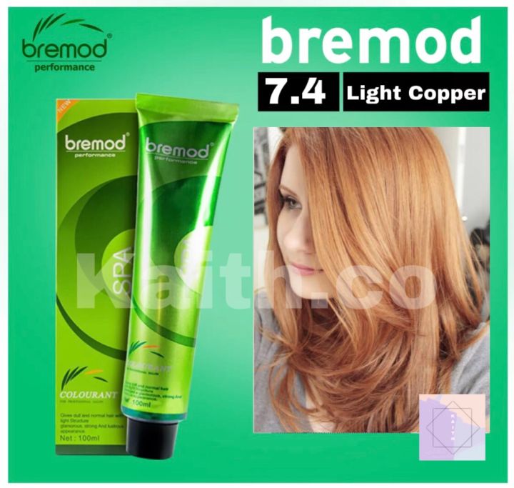 BREMOD 7.4 LIGHT COPPER Hair Color with Oxidiser Set | Lazada PH
