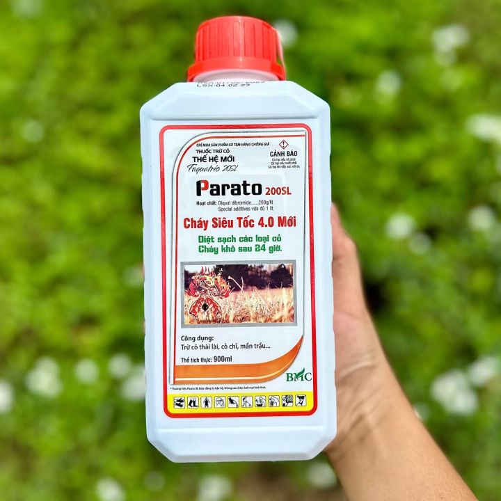 THUỐC TRỪ CỎ PARATO 200SL 900ML CHÁY SIÊU TỐC 4.0 MỚI DIỆT SẠCH CÁC ...