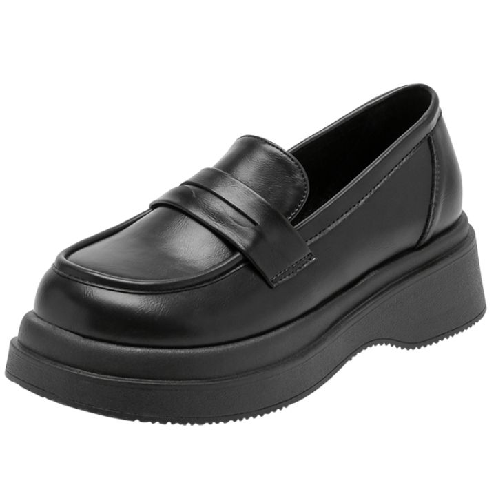 Agsdon | Giày Lười Đế Dày Màu Đen Thoải Mái | Lazada.vn