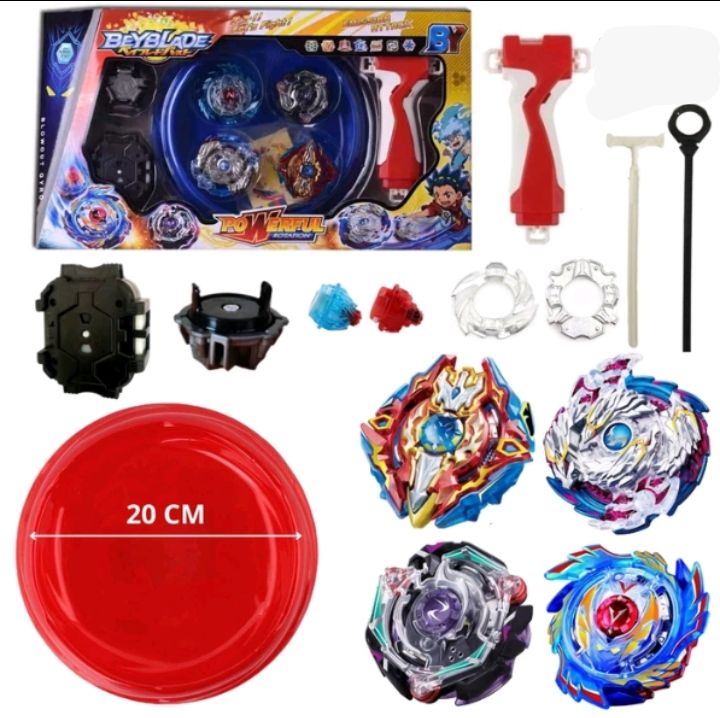 REDY STOK [PROMO] Gasing Beyblade Burst 4 in 1 Set Gasing GRATIS Arena Stadium | Lazada Indonesia
