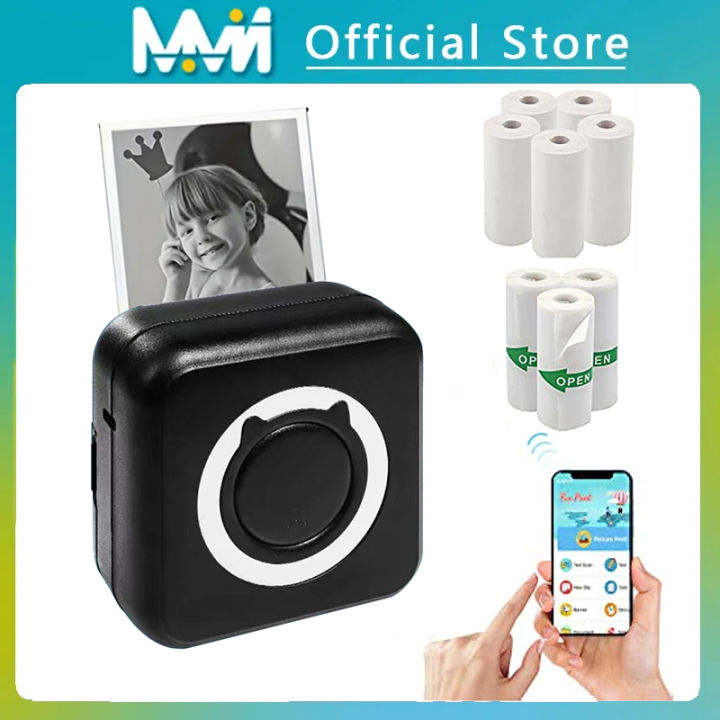 Mini Portable Thermal Printer Paper Photo Pocket Thermal Printer ...