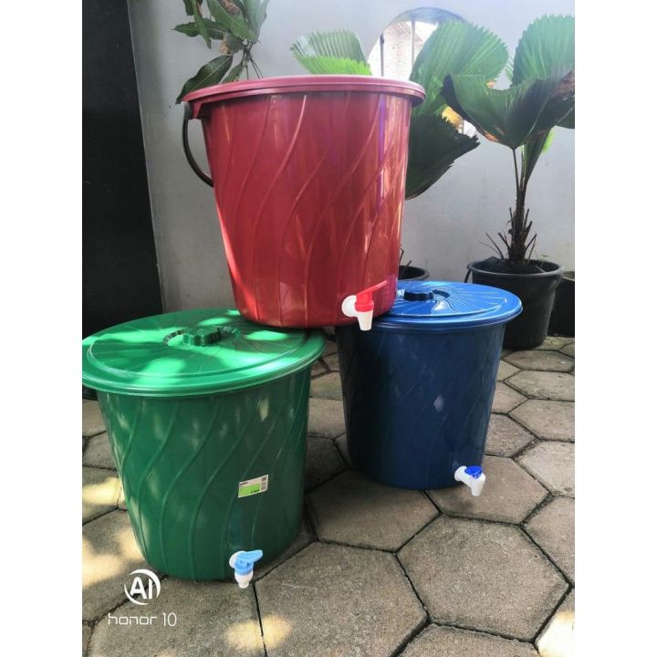 EMBER KRAN CUCI TANGAN ATAU WUDHU EMBER KRAN PLASTIK 30 liter SUNLIFE ...