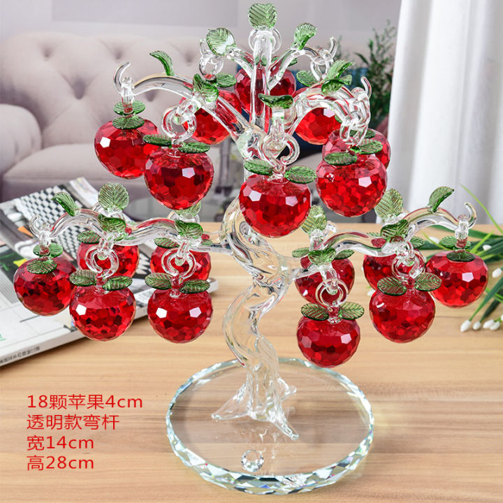 Crystal Apple Tree Home Decoration Living Room Creative Decorations ...