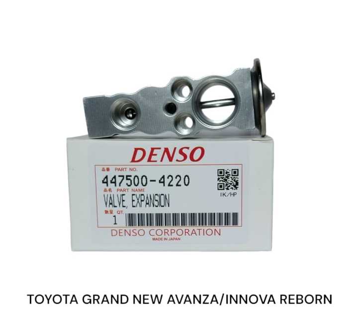 EXPANSI EXPANSION VALVE AC TOYOTA GRAND NEW AVANZA INNOVA REBORN ASLI ...