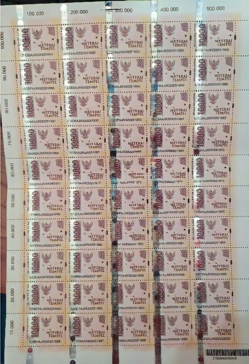 Materai 10rb 10000 Baru Kantor Pos Asli Ori | Lazada Indonesia