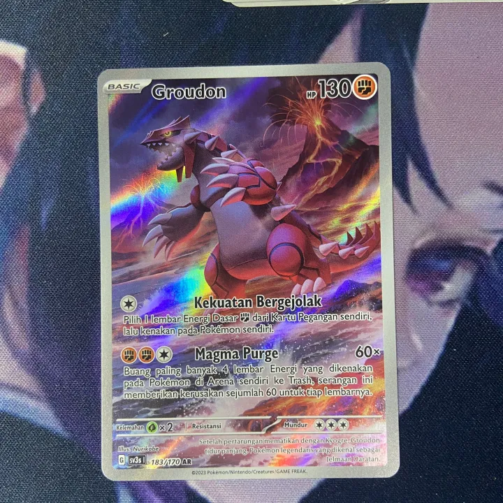 pokemon (ID) groudon - SV3s 183/170 - AR | Lazada Indonesia