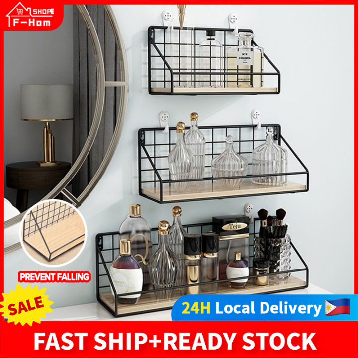 Fortune Home Wall Shelf Rack Modern Simple Style Wall Hanging Storage ...