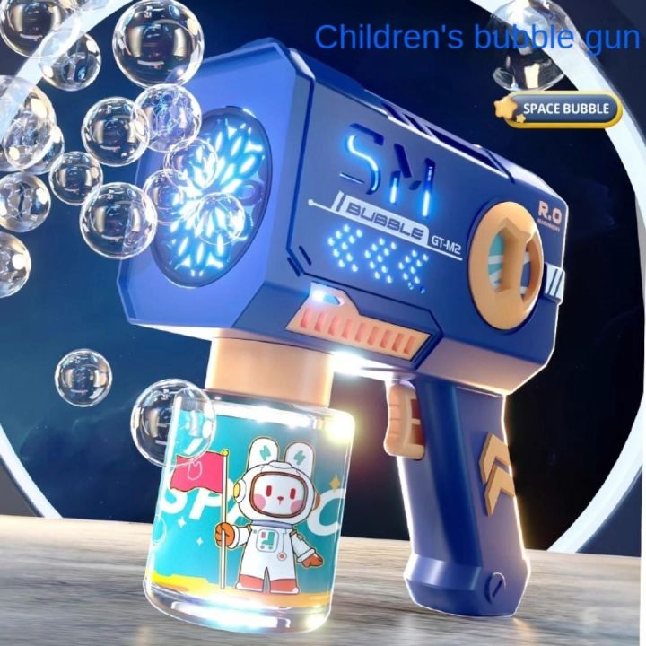 【24H delivery】Bubble Gun Multi hole Bubble Gun Cool Bubble Gun Children ...
