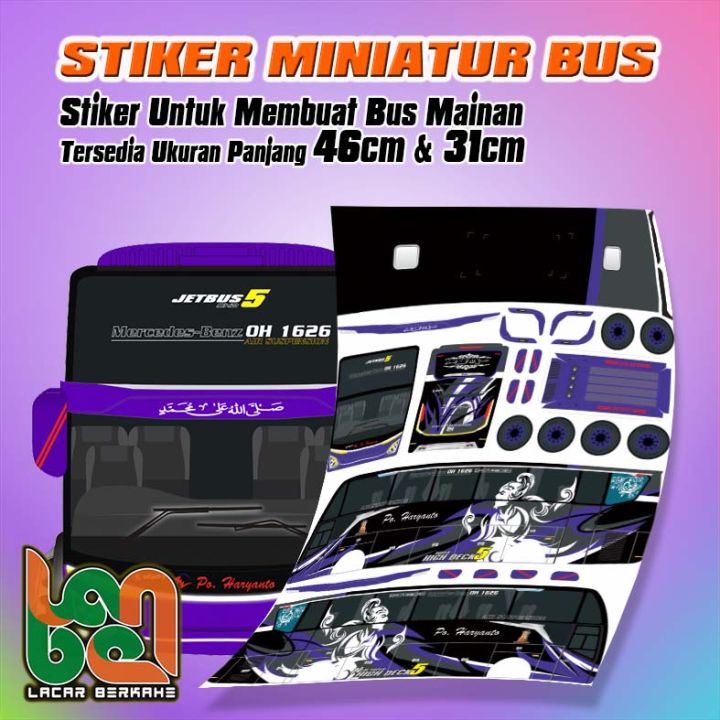 Stiker Miniatur Bus Haryanto | Lazada Indonesia
