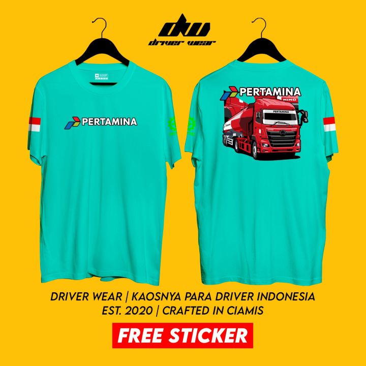 Kaos driver muda terbaru 2023 mobil tangki Pertamina | Lazada Indonesia