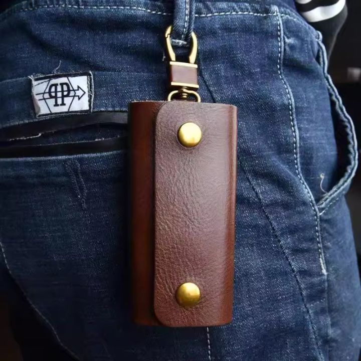 Versatile Car Key Pouch Men's Waist Hanging Key Holder Multi-Functional ...