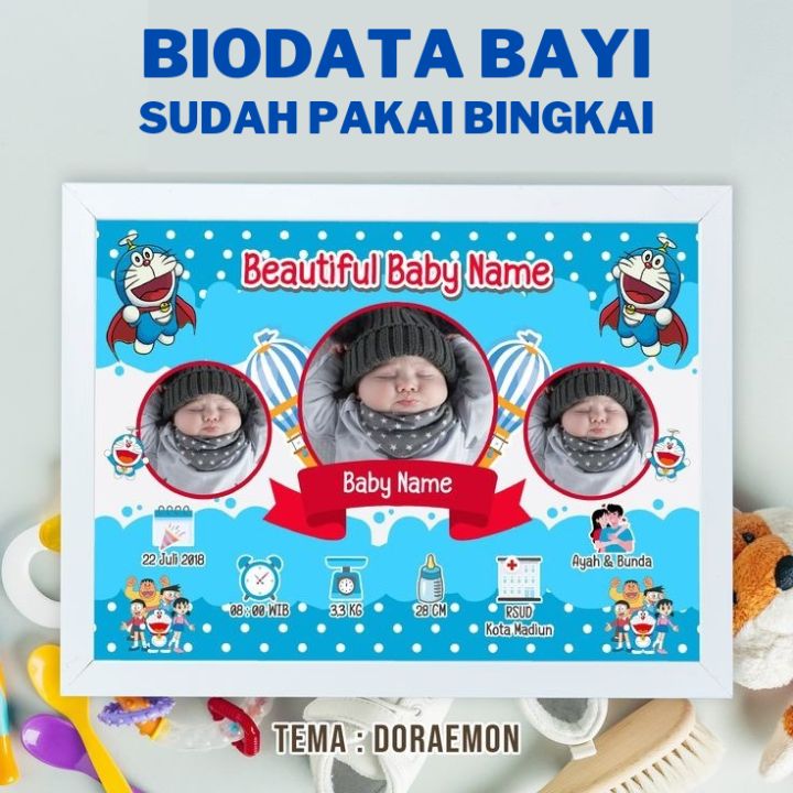 Cetak photo newborn potrait | Biodata baby newborn | Bingkai foto ...