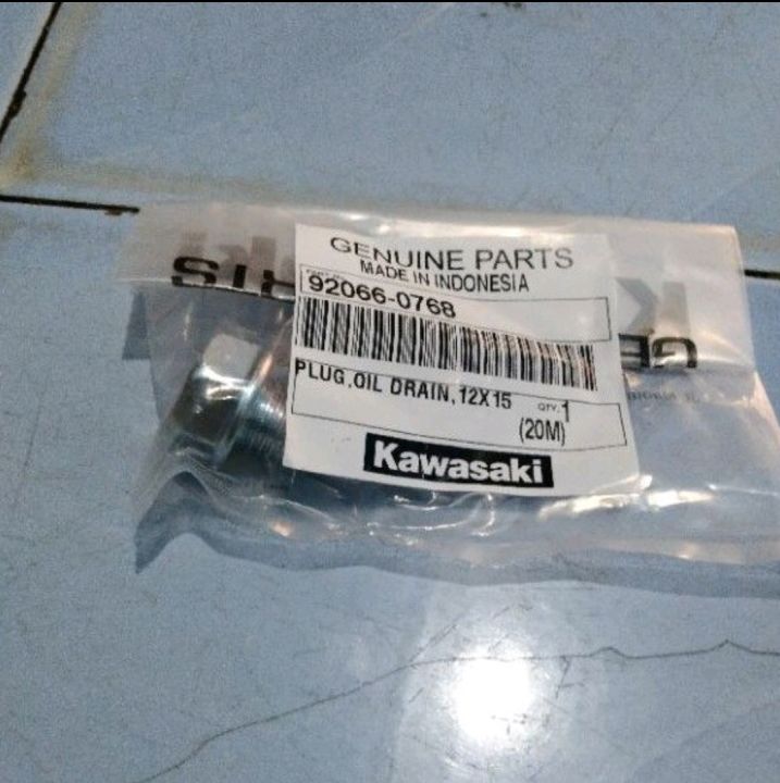 baut tab pembuangan oli klx 150 original kawasaki | Lazada Indonesia
