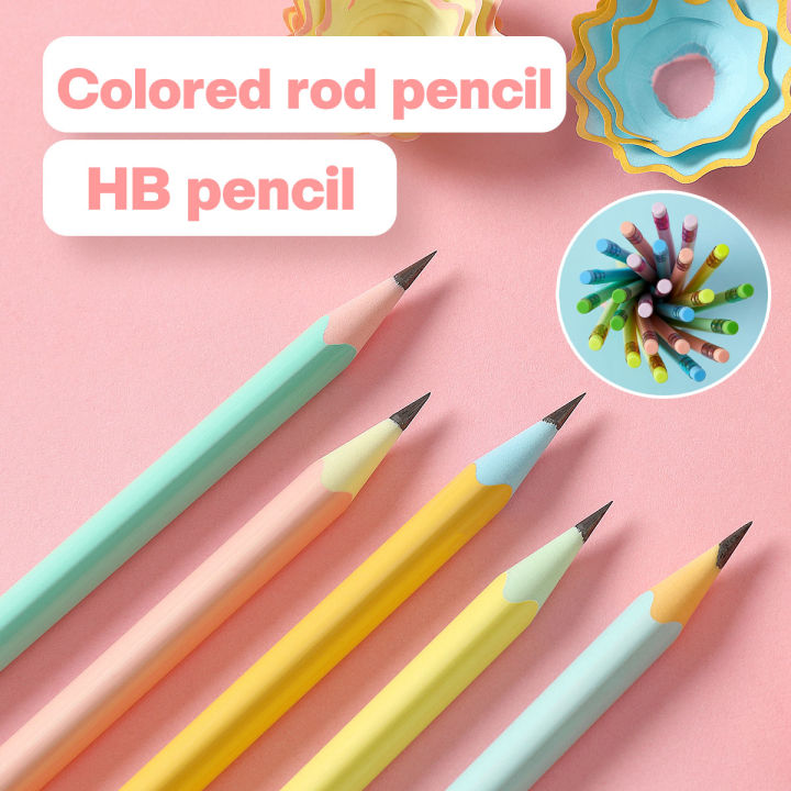 Hami 1Pc HB Pencil Macaron Candy Exterior Color for primary school ...