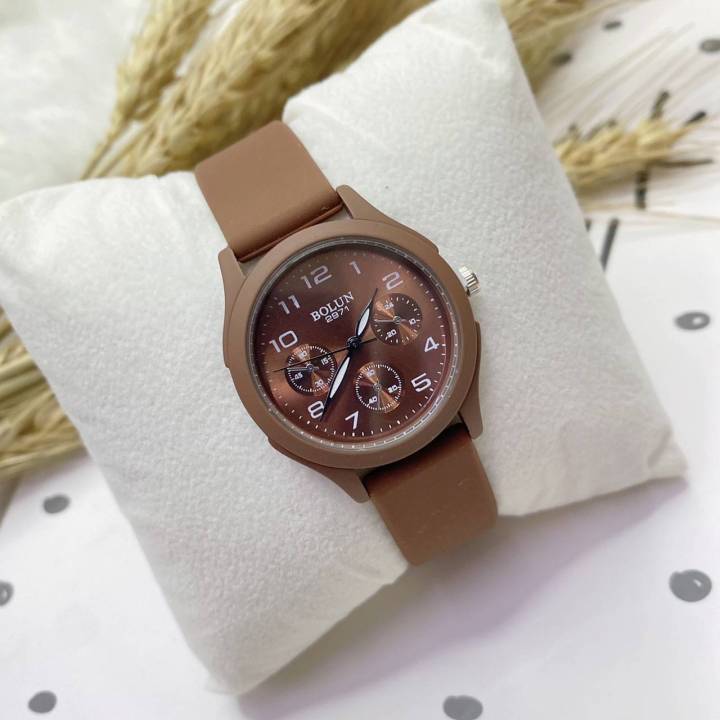 นาฬิกาแบรนด์ BOLUN แบรนด์แท้ 100% สายซิลิโคนอย่างดี เหมาะสำหรับสุภาพสตรี | Lazada.co.th