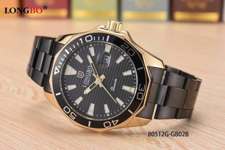 นาฬิกาแบรนด์ Longbo Watch นาฬิกาควอตซ์สำหรับผู้ชาย ระบบอนาล๊อค เครื่อง ...