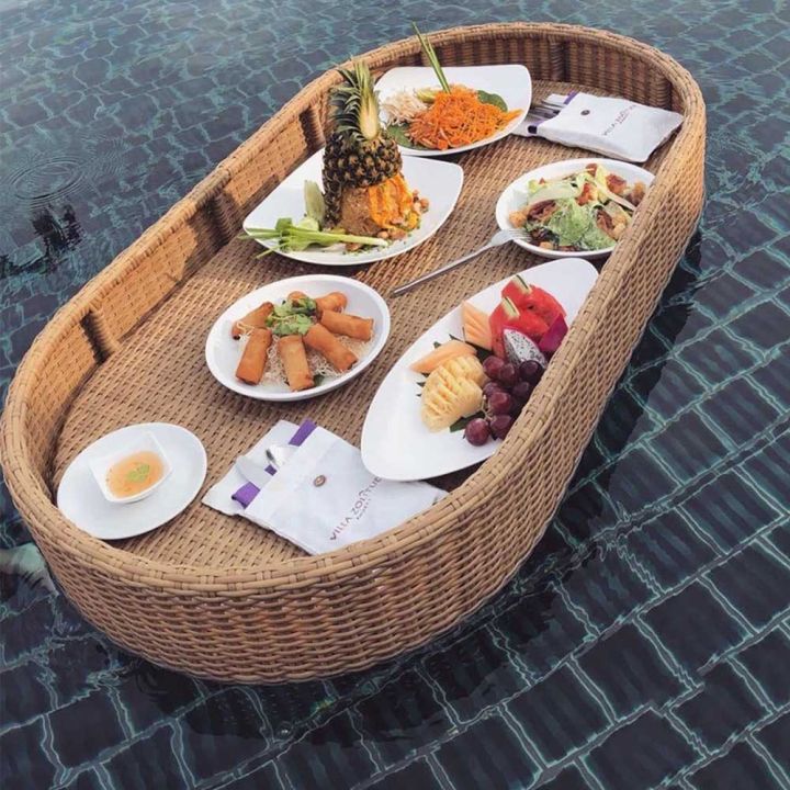 Bali B & B Swimming Pool Floating Tray Breakfast Afternoon Tea Water ...