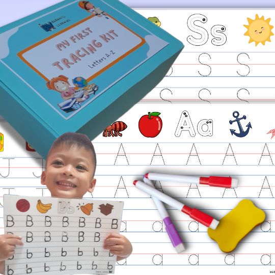 Letter Tracing Guide For kids | Laminated Tracing kit (Letters A-Z ...