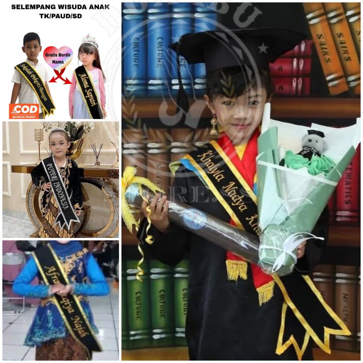 selempang wisuda anak-anak paud tk sd gratis border nama. / topi wisuda ... selempang wisuda anak-anak paud tk sd gratis border nama. / topi wisuda ...