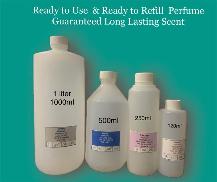 Ready to use ️ PERFUME Refill Oil based Inspired Perfume 1 liter/ 500 ...