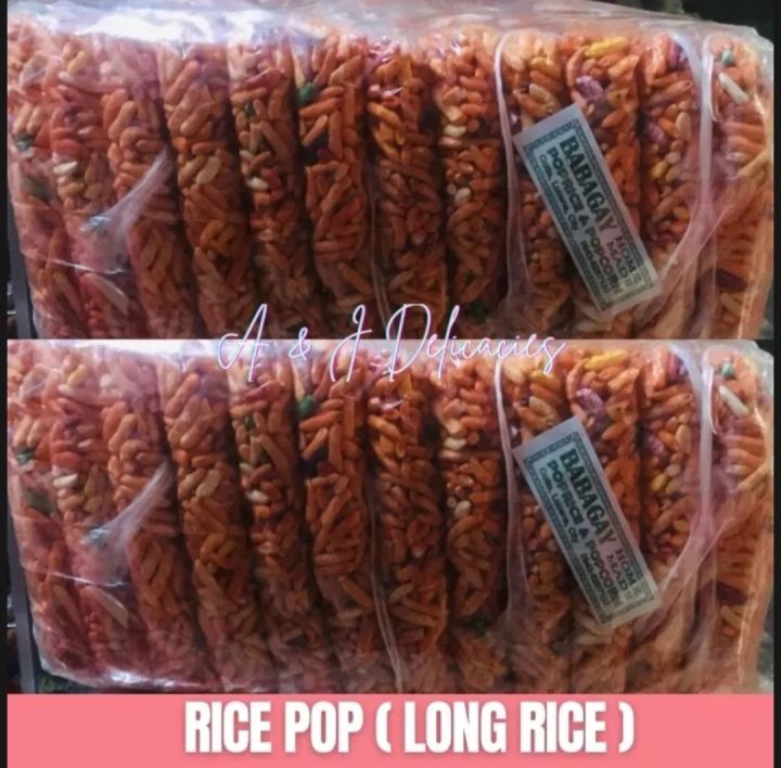 Colorful Long Rice (Pop Rice ) 12 pcs Per Pack By Nagcarlan Laguna ...