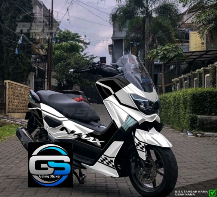 stiker decal nmax old full body hitam putih | Lazada Indonesia