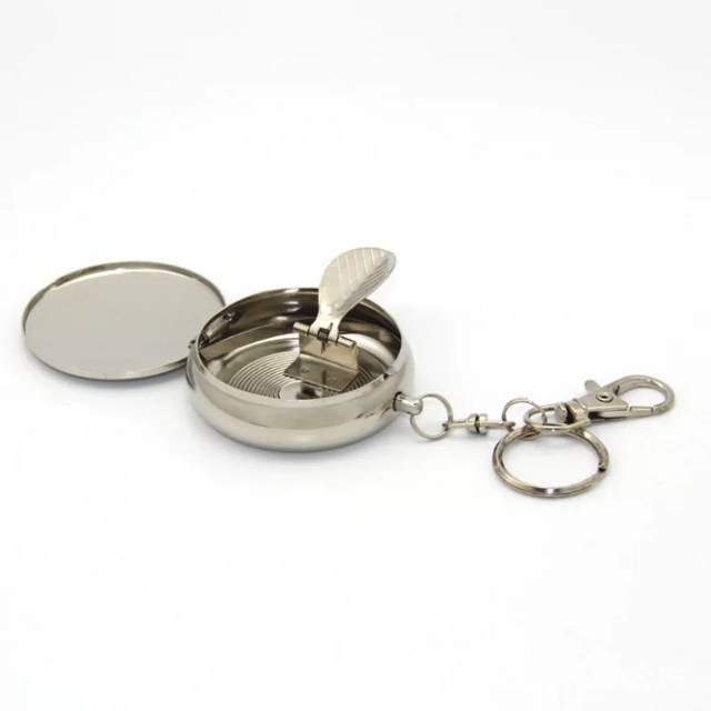 asbak mini silver asbak portable | Lazada Indonesia