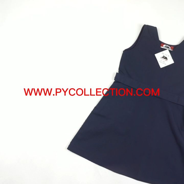 Pinafore Primary School Gaun Side Zip 小学蓝裙 旁边拉链 School Uniform BRAND ...