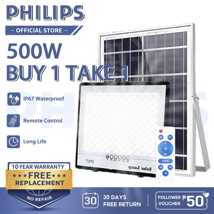 PHILIPS 1000W Solar Light BUY 1 TAKE 1 1000W LED Solar Lights IP67 ...
