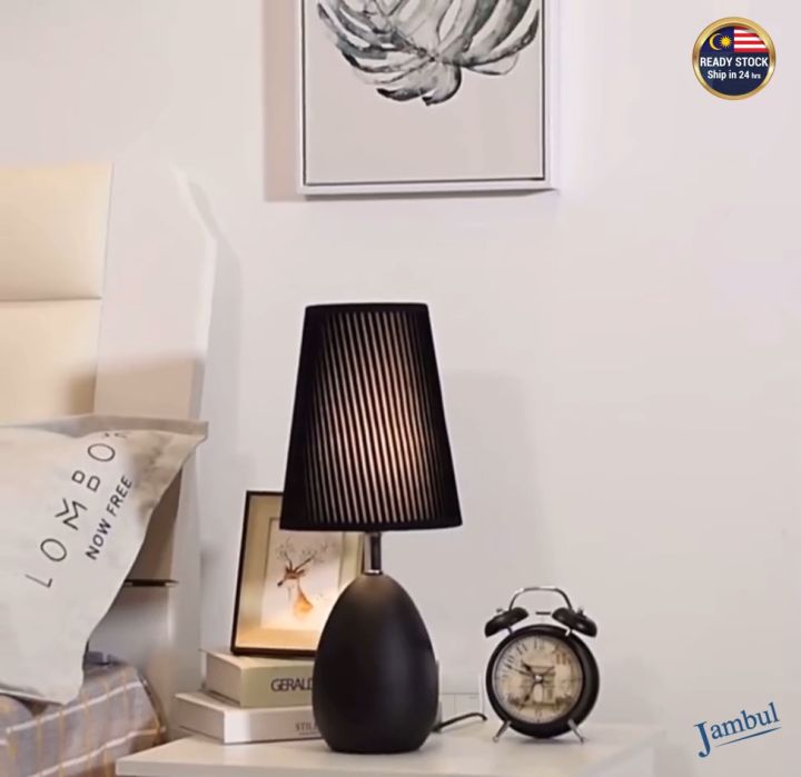 Modern Minimalist Metal Table Lamp Study Bedside Living Room Night ...