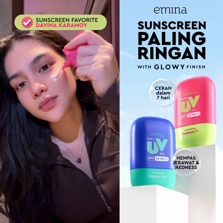 [BIG BRAND DAY] NEW! Emina UV Gel Sunscreen SPF 50 PA++++ Series - Sunscreen Wajah, Sunscreen ...