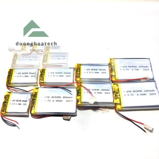 Pin Li-Po Lithium Polymer 3.7V Dung Lượng 150mAh 5x20x20mm Dùng Cho Tai ...