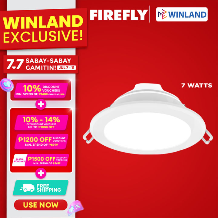Firefly by Winland ECOLUM Integrated Downlight 7 watts Daylight ...