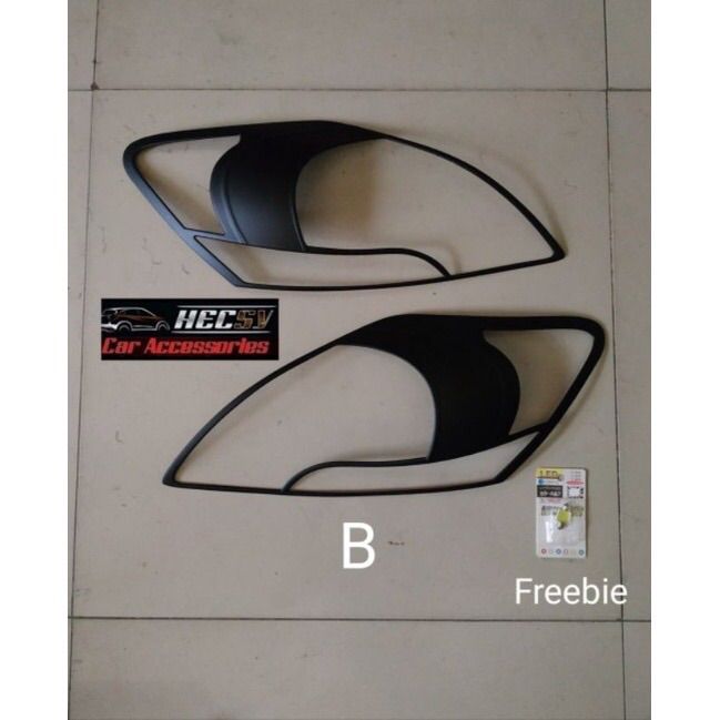 2007 to 2013 Vios Headlight Black Garnish Batman Vios Chrome | Lazada PH