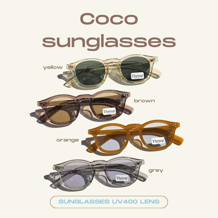 Thetnp.glasses | 🦮COCO (sunglasses uv400) แว่นกันแดดทรงเหลี่ยม เบสิค ใส่ง่าย everyday look ...