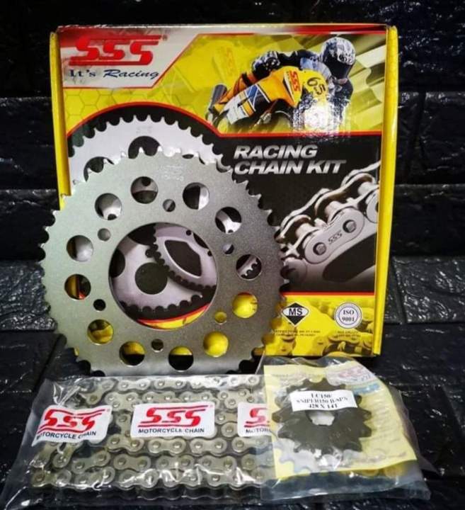 SSS Chain Sprocket Set Steel Chrome for Sniper 150 / 155 | Lazada PH