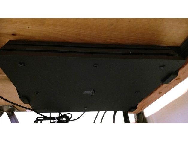 PS4 Pro Install Ps4pro under the Table Bottom Mounting Bracket Ps4pro ...