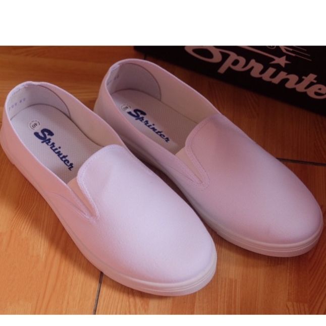 Sprinter Canvas white slip-ons shoes for men's | Lazada PH