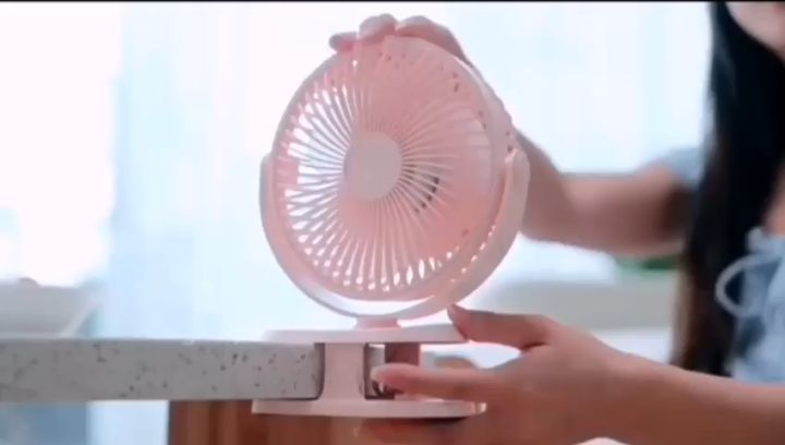Portable Fan Spin Desk Electric Fans USB Clip Fan Mini Clip Cooling ...