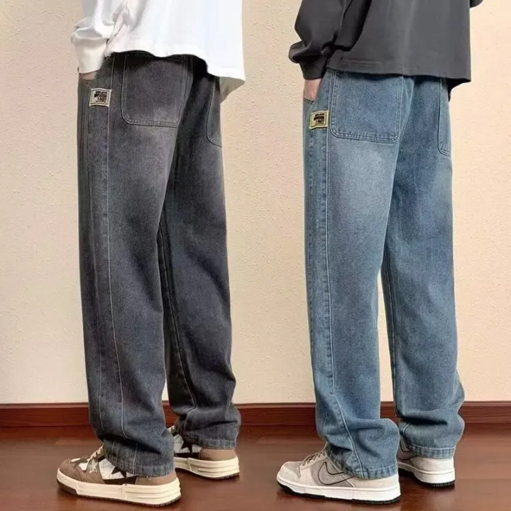 กางเกงขายาวทรงตรงใส่สบายสำหรับวัยรุ่นชาย | Lazada.co.th