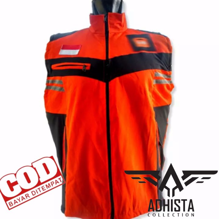 ROMPI Driver SH*P*E FOOD Waterproof Orange Stripe | Lazada Indonesia