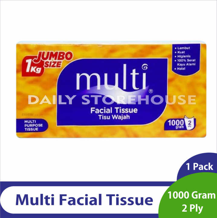 Tissue Multi Facial 1000 Gram 2 Ply Jumbo Size Tissue Wajah 1 Kg ...