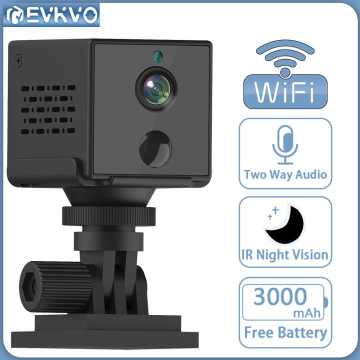 EVKVO 2K 4MP 4G ซิมการ์ด IP Wi-Fi ขนาดเล็กความปลอดภัย1080P แบตเตอรี่ ...