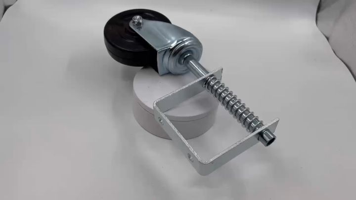 4 Inch Heavy Rubber Mute Gate Door Wheel 100KG Load Capacity Spring ...