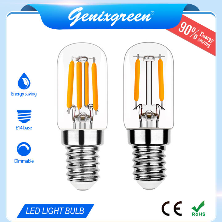 E14 Bóng Đèn LED Edison Bóng Đèn Dây Tóc LED Cổ Điển 220V 2W 4W Đèn Ngủ Hình Ống Màu Trắng Ấm ...