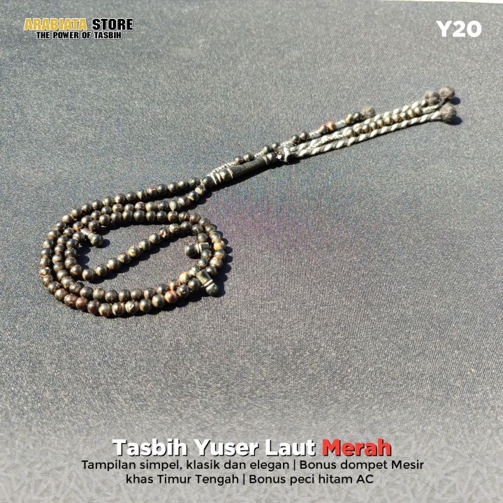 Tasbih Yuser Laut Merah Yusr Laut Merah Mesir Ukuran Kecil | Lazada ...