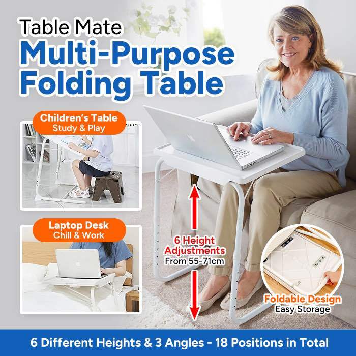 【SG Stock】Multi-Purpose Table Mate / Height Adjustable Beside Table ...