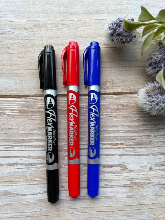 Flexmarker Twin Permanent Marker FO-PM01 ( 1pc) | Lazada PH